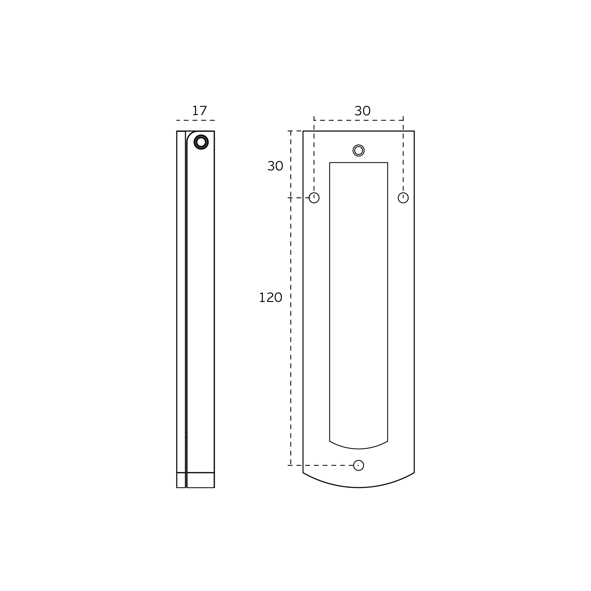 Batente de porta IN.24.129.TCO PVD Titanium Copper | JNF ...
