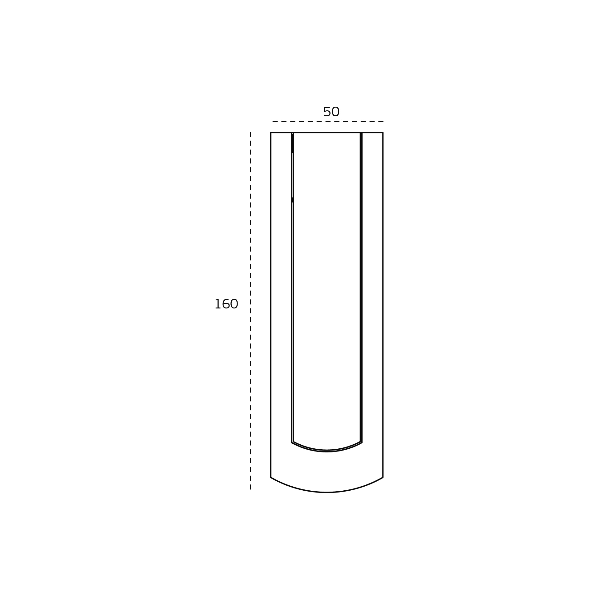 Batente de porta IN.24.129.TCO PVD Titanium Copper | JNF ...
